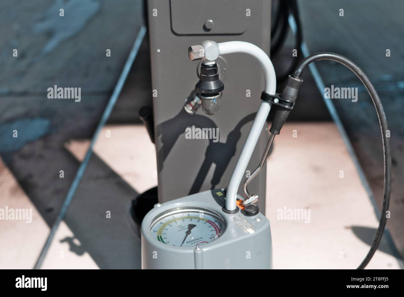 Pump for gas at the source of gasoline, European water treatment and ...