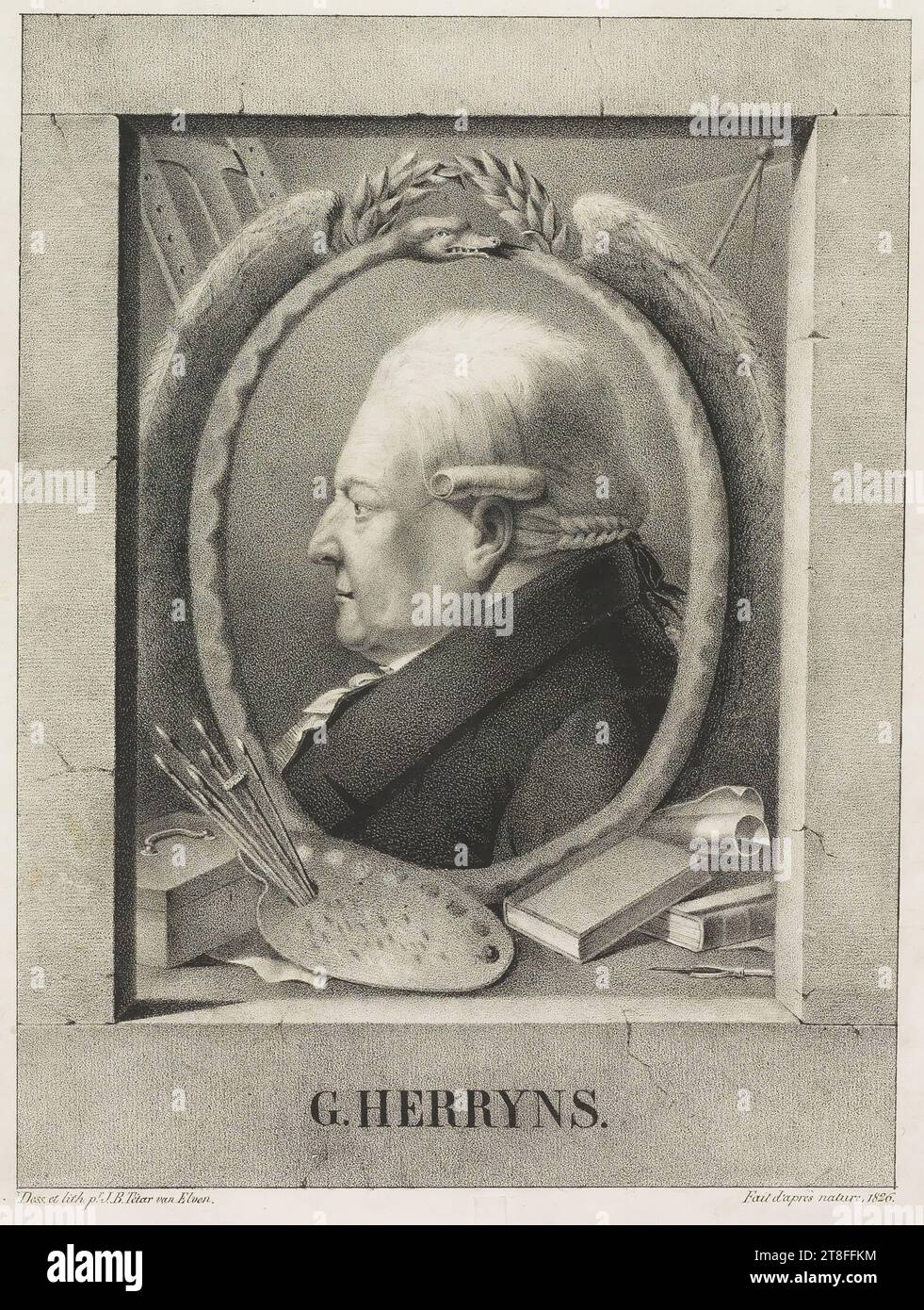 G. HERRYNS. Dess. and lit. by J.B. Tetar van Elven. Made from nature ...