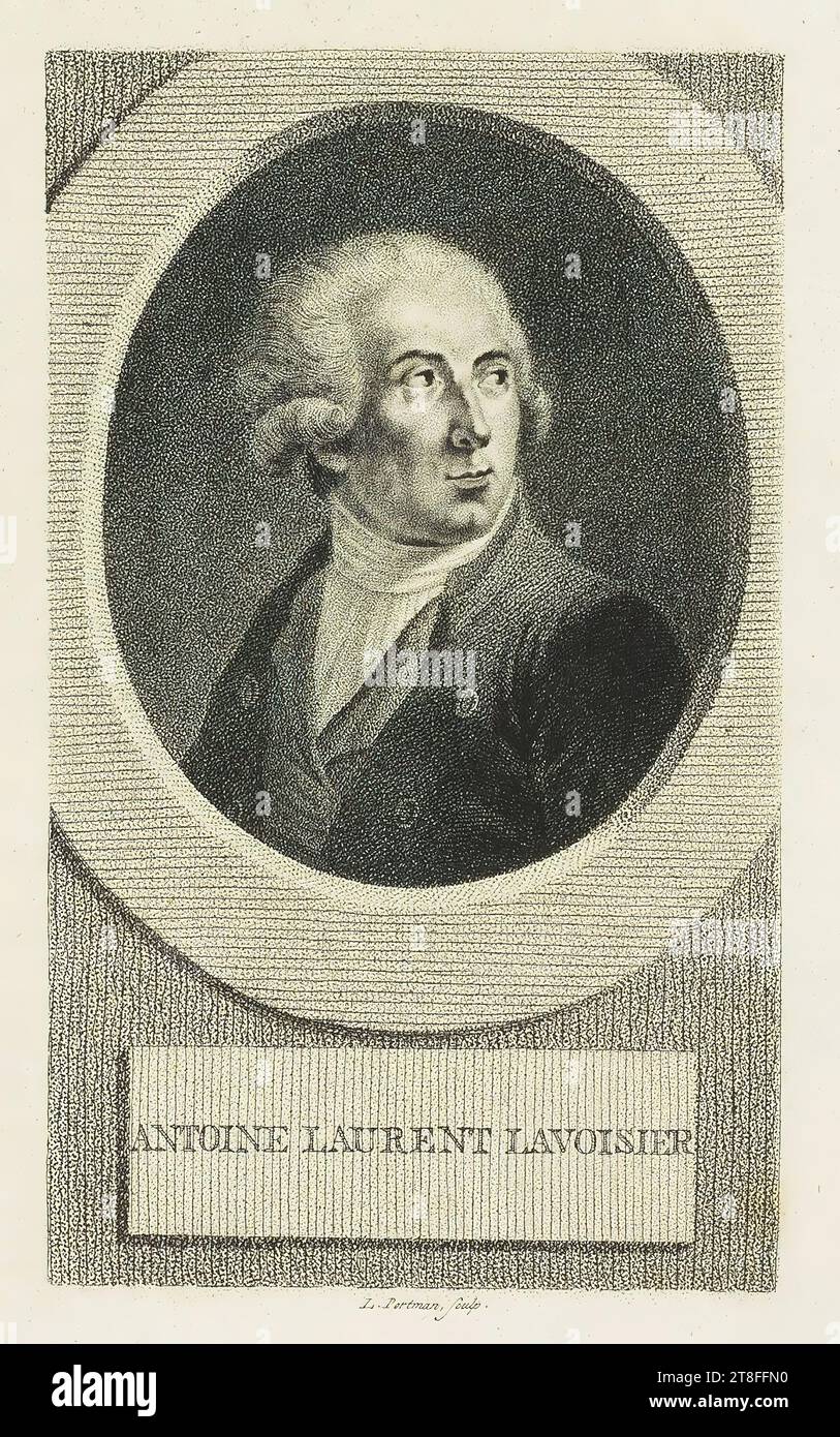 ANTOINE LAURENT LAVOISIER. L. Portman, Sculp. Proof Stock Photo - Alamy