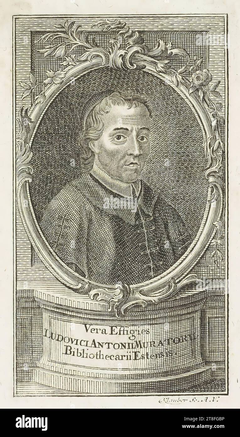 True Effigies, of Louis Antonius MURATORII, Librarian of Estense ...