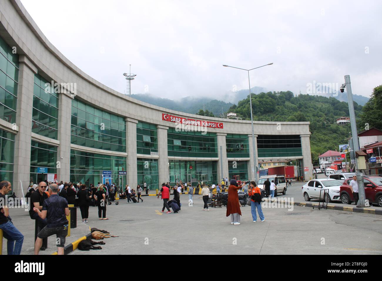 Sarpi Customs Border Gate between Türkiye and Georgia Stock Photo - Alamy