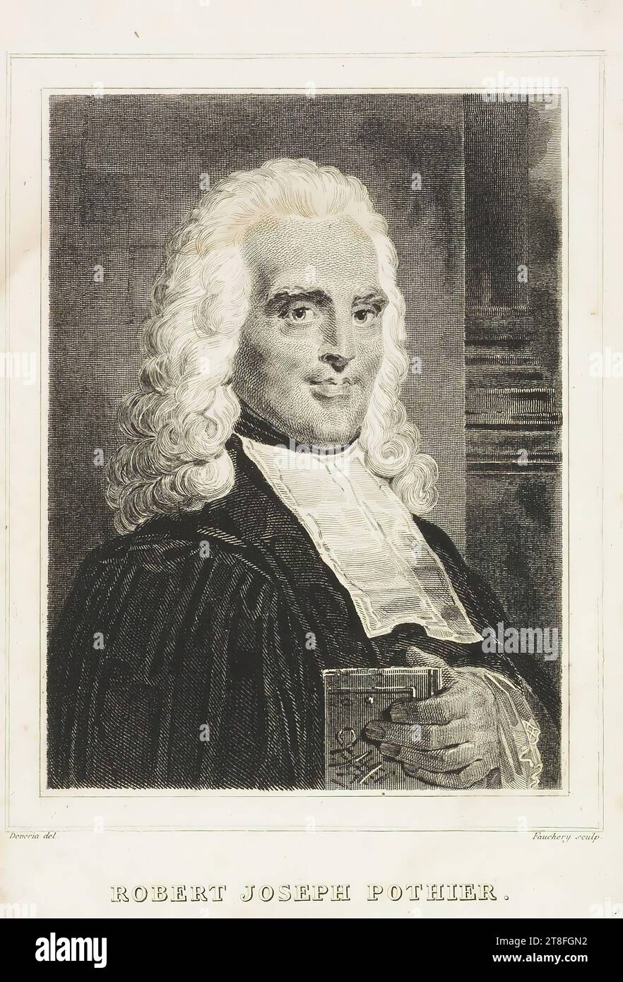 Deveria del. Fauchery sculpt. ROBERT JOSEPH POTHIER Stock Photo - Alamy