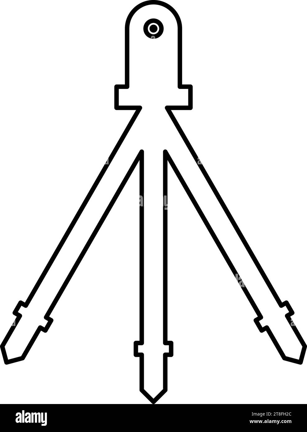 Laser level tool measure building on tripod engineering equipment ...