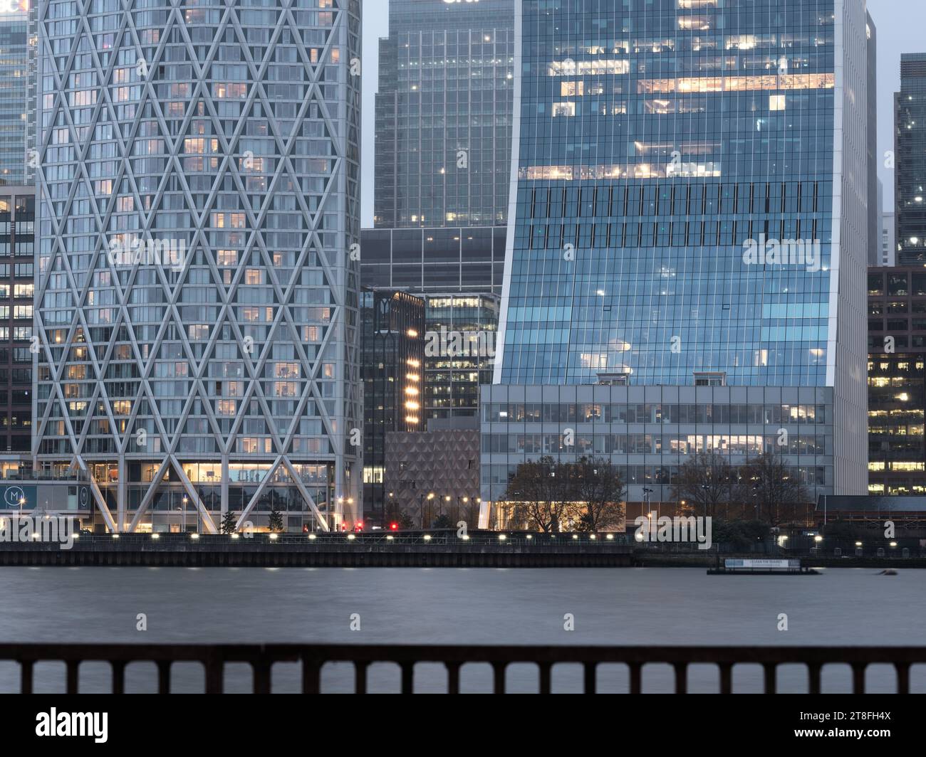 Skyscraper block of apartments and commercial buildings on the ...
