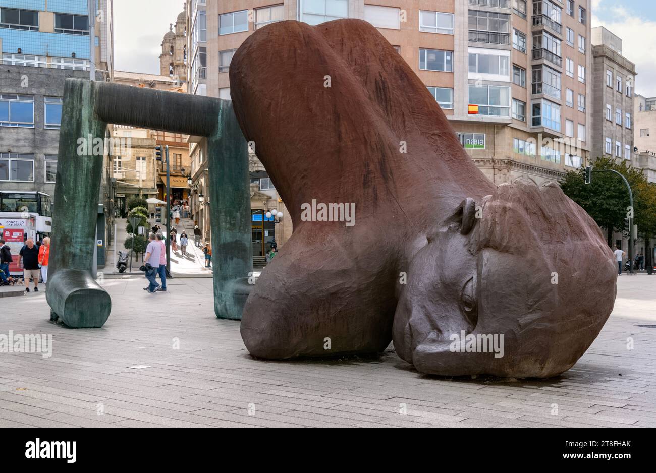 The Swimmer El Nadador sculpture Vigo Spain created by Francisco Leiro ...