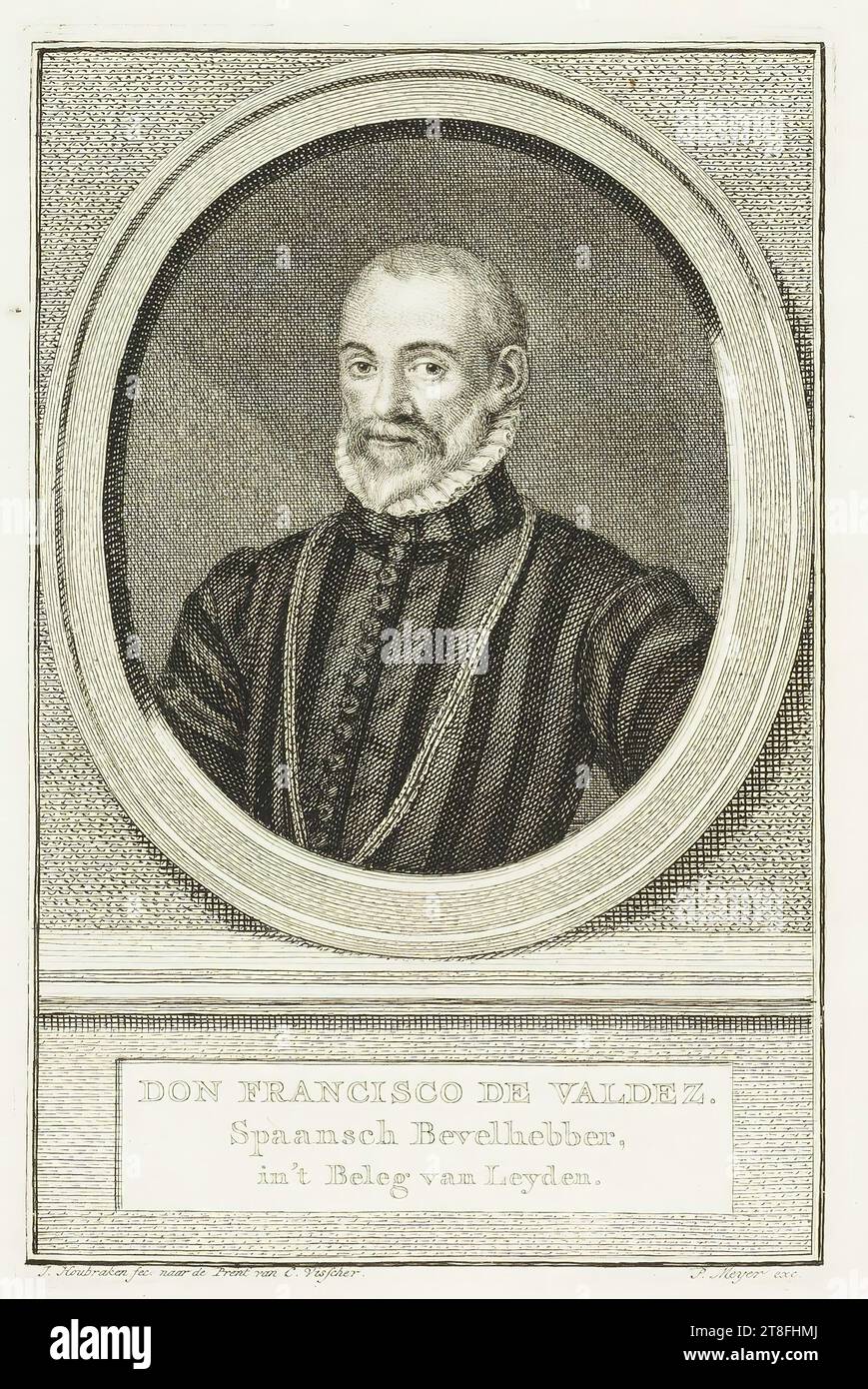 DON FRANCISCO DE VALDEZ., Spanish Commander, in't Siege of Leyden. J ...