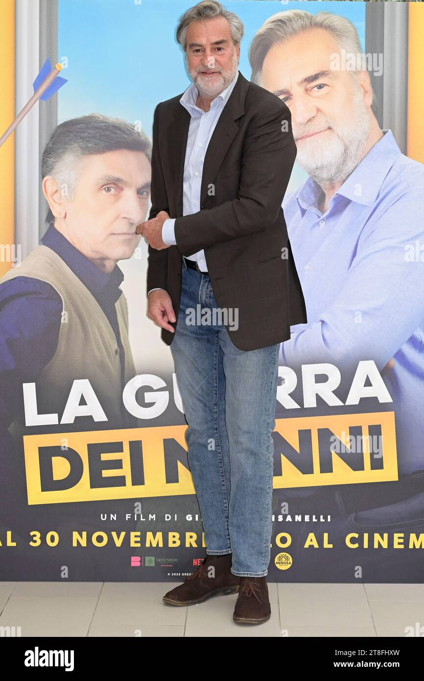 Max Tortora attends the photocall of the movie "La guerra dei nonni" at ...