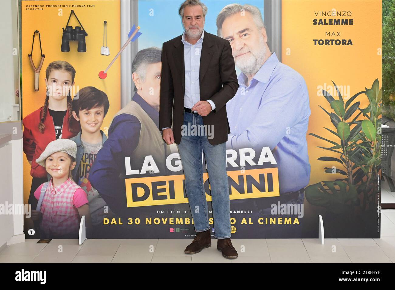 Max Tortora attends the photocall of the movie "La guerra dei nonni" at ...