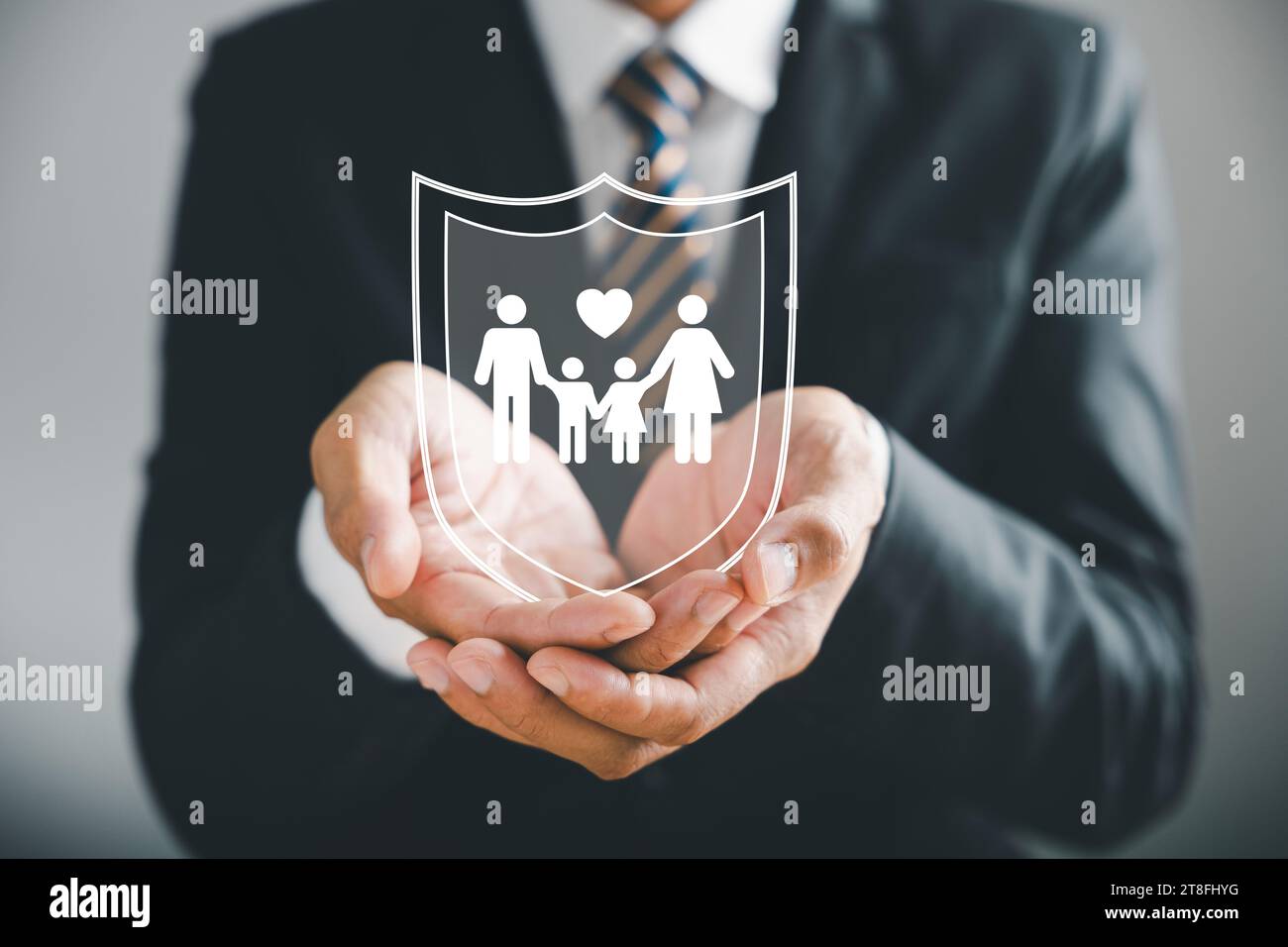 Family life insurance Stock Photo - Alamy