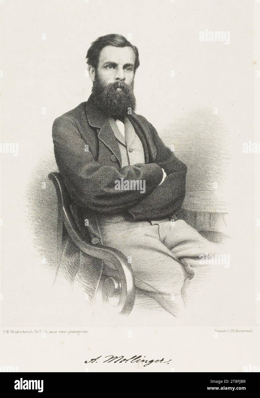 After a photograph. F.H. Weissenbruch Dz.n lith, after a photograph ...