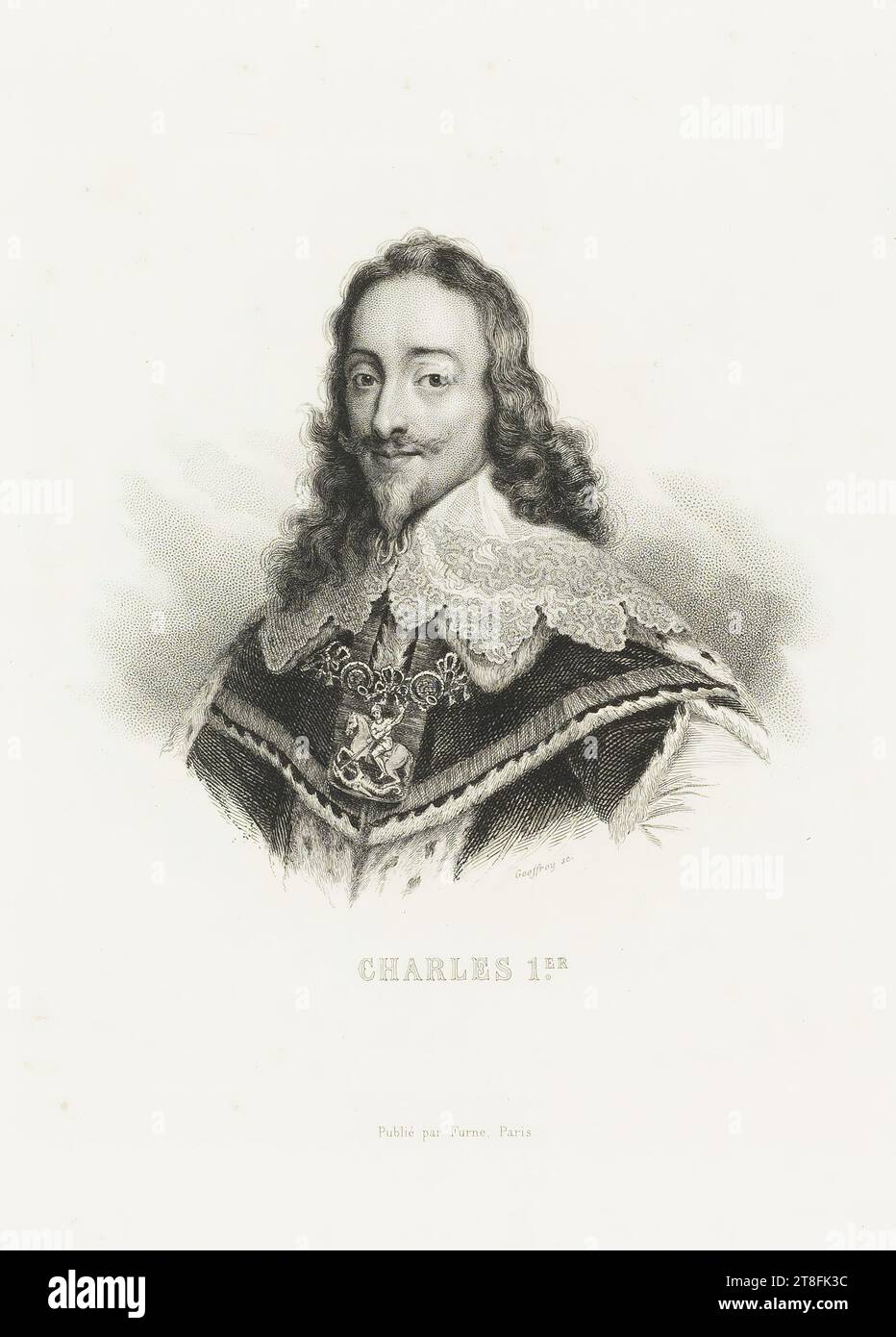 Geoffrey sc. CHARLES I.ER. Published by Furne, Paris Stock Photo - Alamy
