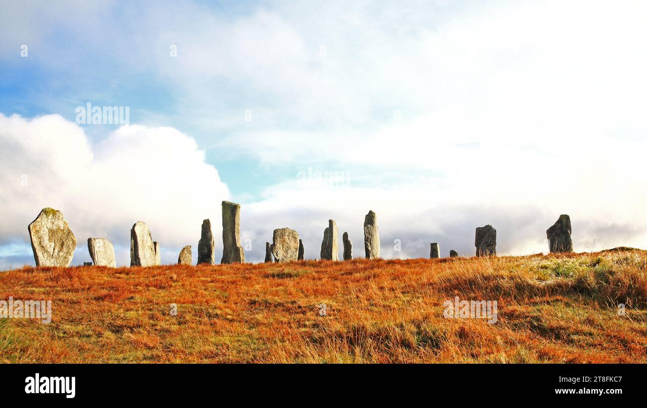 A low level view showing prominent position on small ridge of the ...