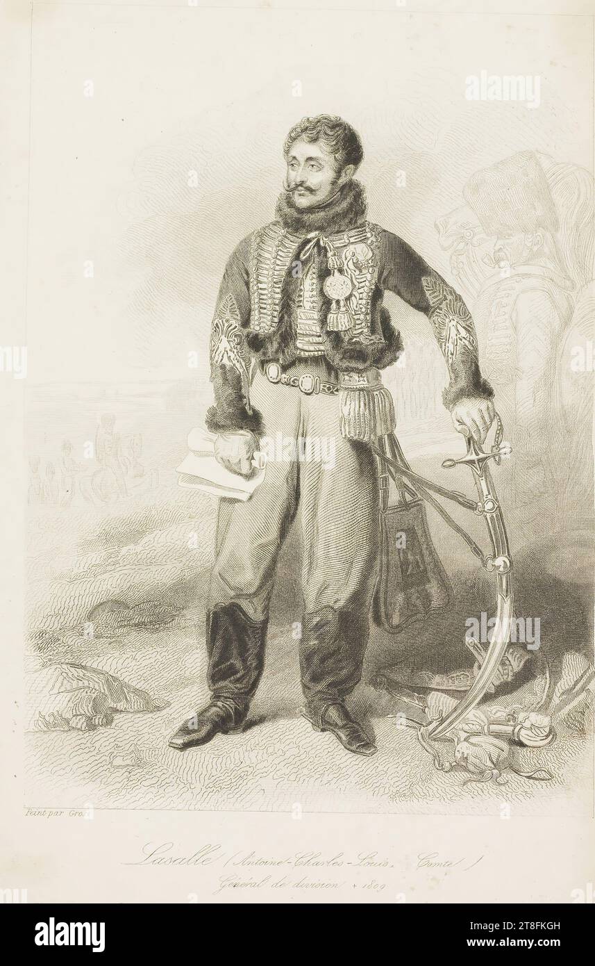 Painted by Gros. Lasalle (Antoine-Charles-Louis, Count), Division ...