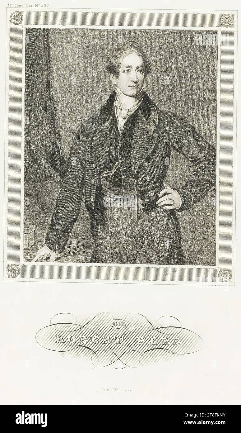 Ms. Conv. Lex. N°. 237. SIR, ROBERT PEEL. In. BibLE. exact Stock Photo ...