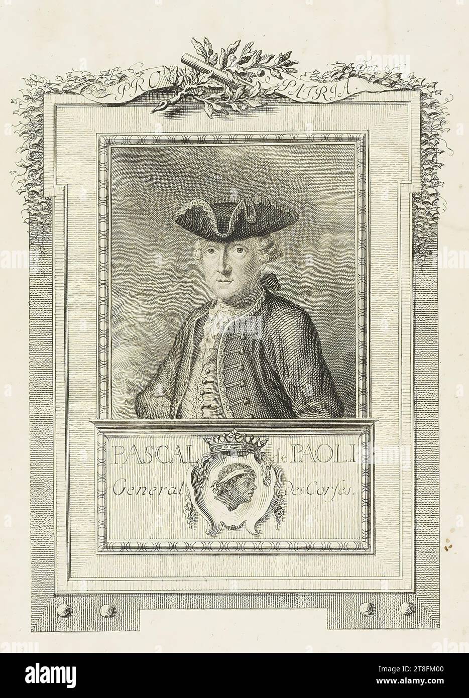 FOR THE FATHERLAND. PASCAL de PAOLI, General of the Corsicans Stock ...