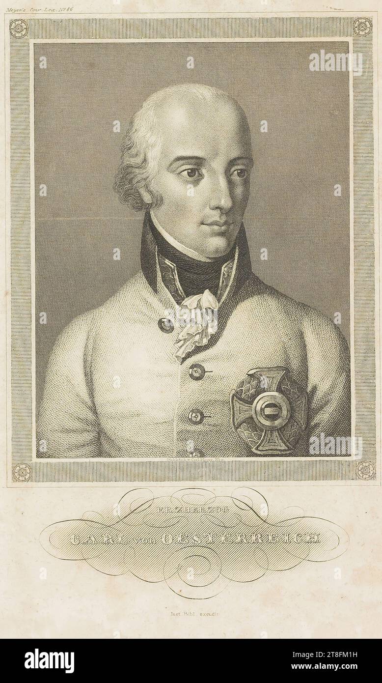 steel engraving v. Carl Mayer Nbg. Mayer's Conv. Lex. No. 86. ARCHDUKE ...