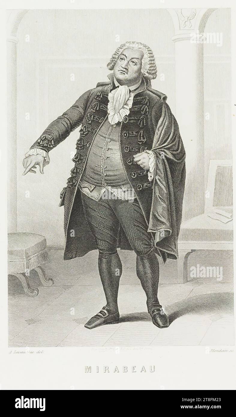 A. Lacauchie del. Socialite sculpt. MIRABEAU. illustration from ...