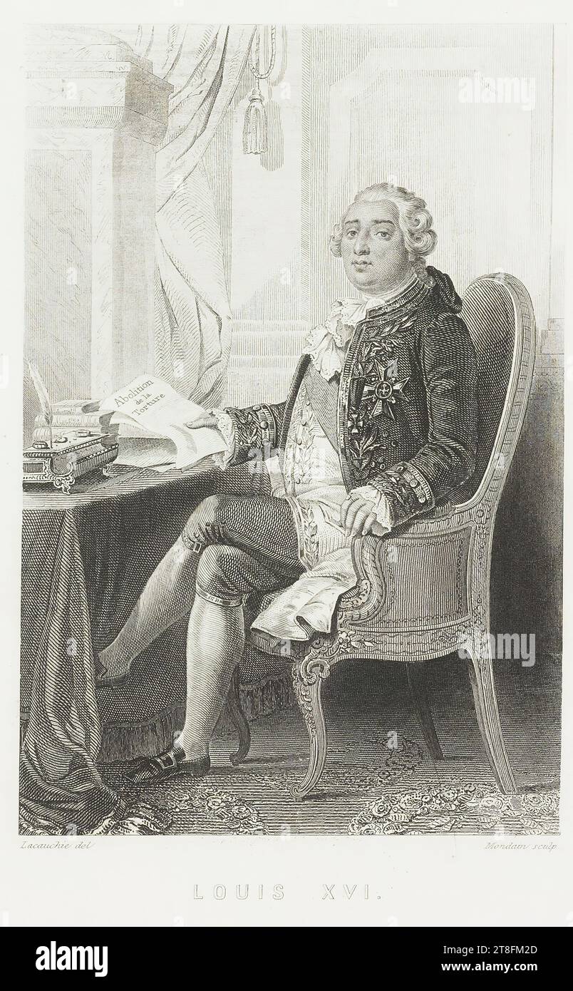 Lacauchie del. Socialite sculpt. LOUIS XVI. illustration from ...