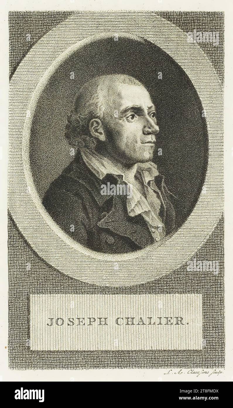 JOSEPH CHALIER. L.A. Claessens, Sculp. illustration from: Scenes of the ...