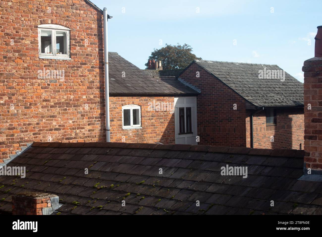 Street Photography, Brick rooftop Stock Photo - Alamy