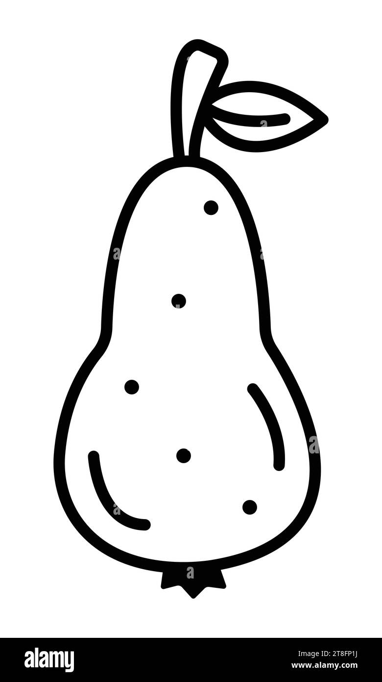 Pear tree icon outline Stock Vector Images - Alamy