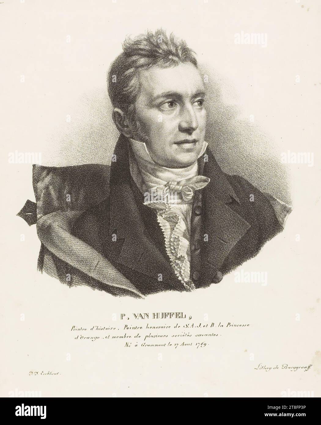 P. VAN HUFFEL, History Painter, Honorary Painter of S.A.J. and B.la ...