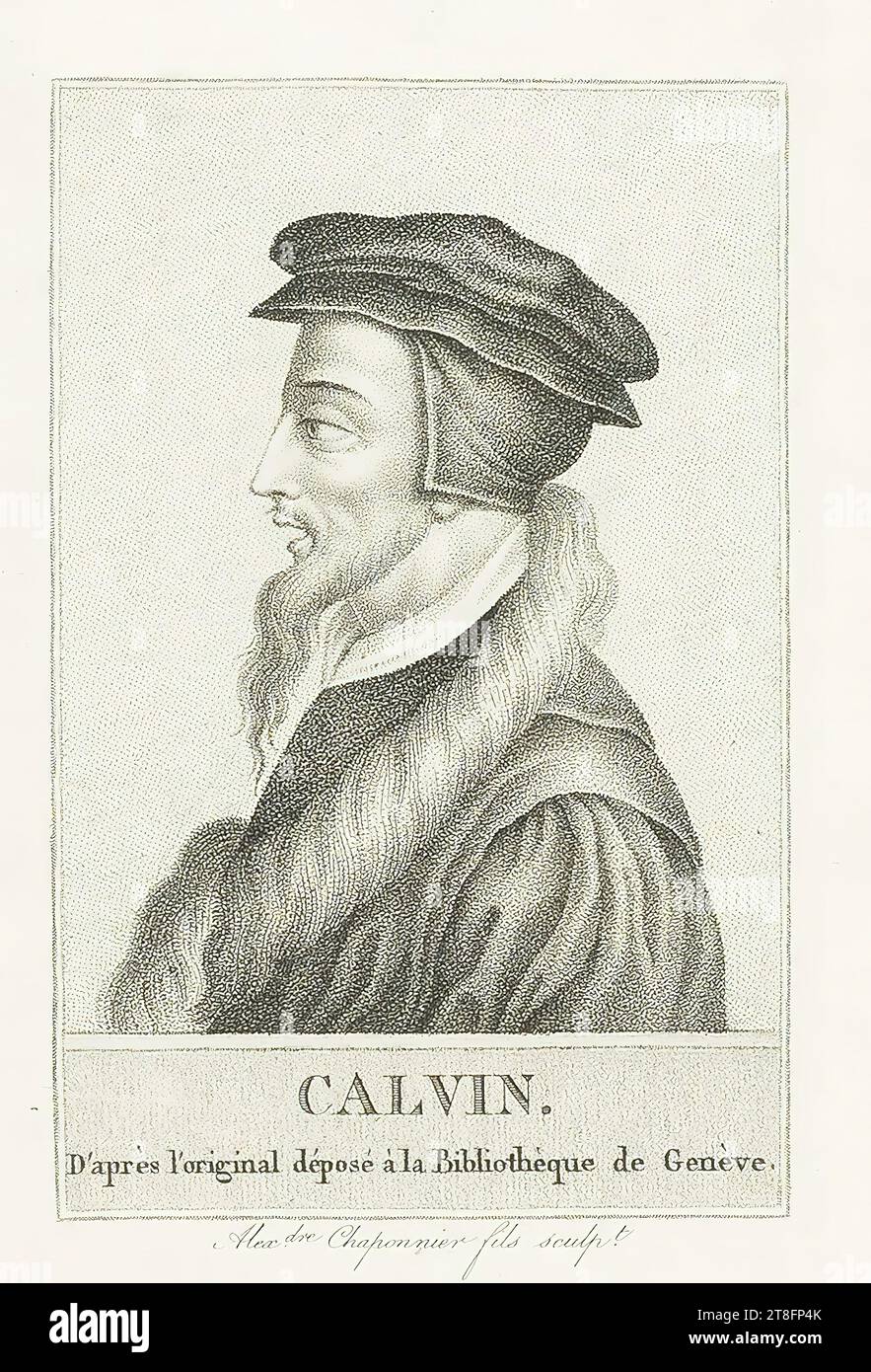 CALVIN., From the original deposited at the Geneva Library. Alex.dre ...