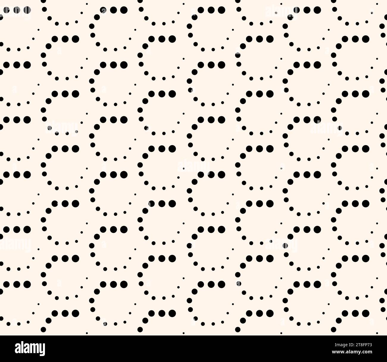 Half tone dots seamless pattern. Modern simple geometric pop art ...