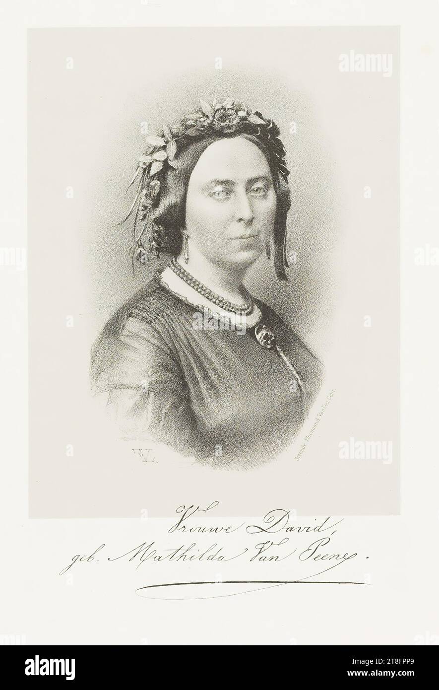 FVL monogram. Stone dr. Florimond Van Loo, Ghent. Lady David, b ...