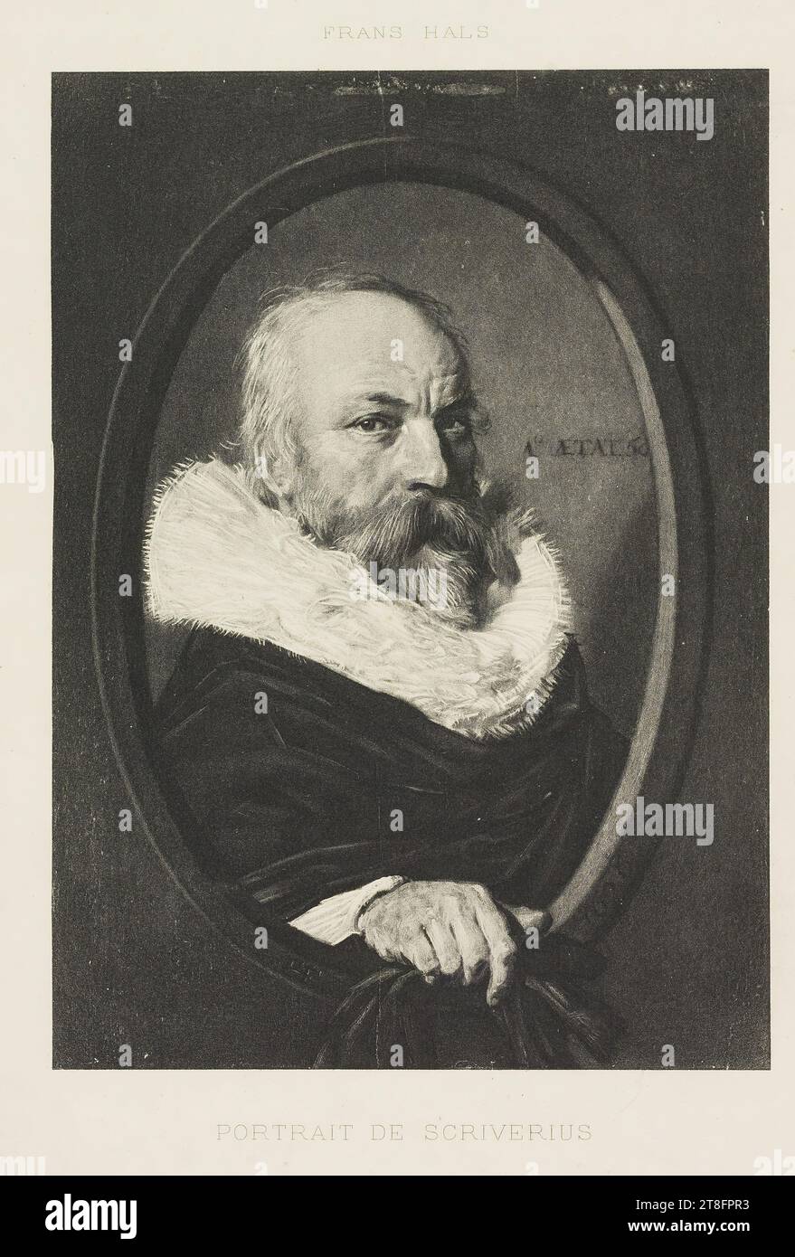 A° AGE, 50 HF 1626. FRANS HALS. PORTRAIT OF THE WRITING Stock Photo - Alamy