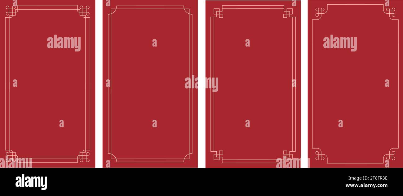 Elegant vintage frames collection for story templates, envelopes design ...