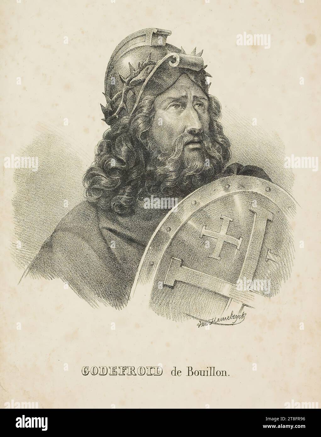 Van Hemelryck. GODEFROID de Bouillon Stock Photo - Alamy