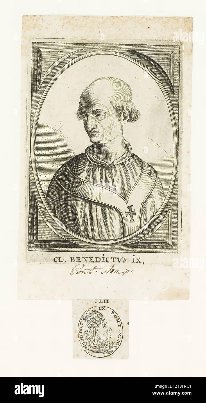 Medallion trimmed at bottom. CL. BENEDICTVS IX Stock Photo - Alamy