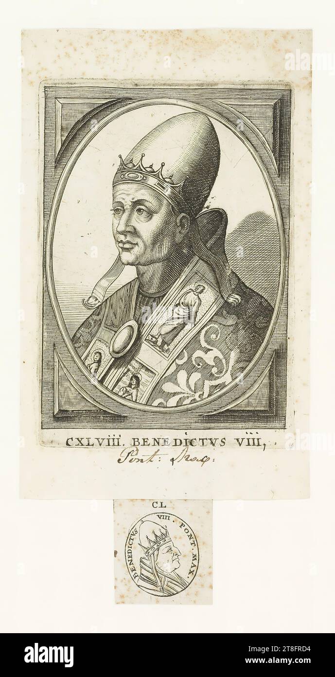 Medallion trimmed at bottom. 148 BENEDICT VIII Stock Photo - Alamy