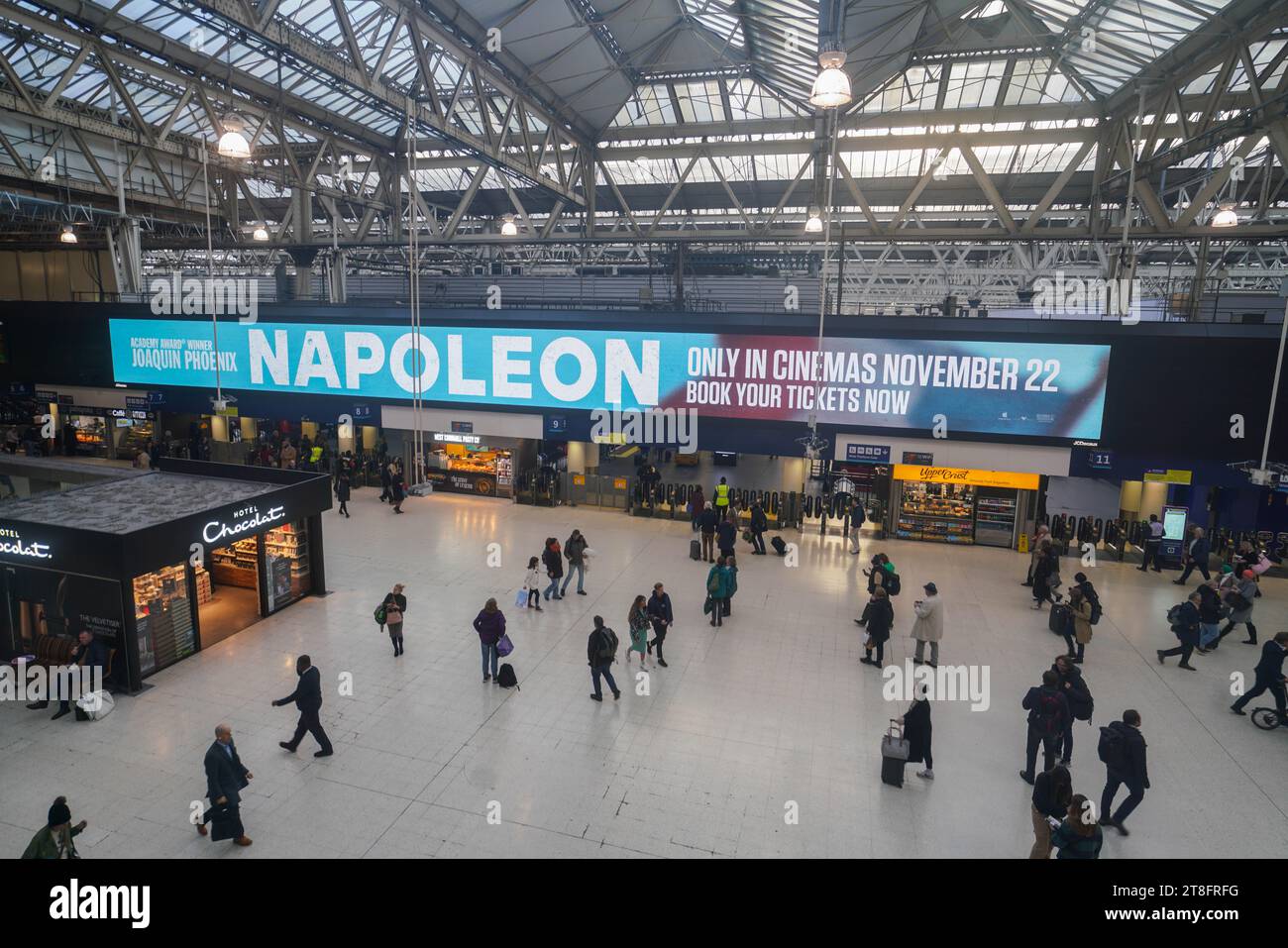 London, UK. 20 November 2023. Napoleon, the new film advertised at ...