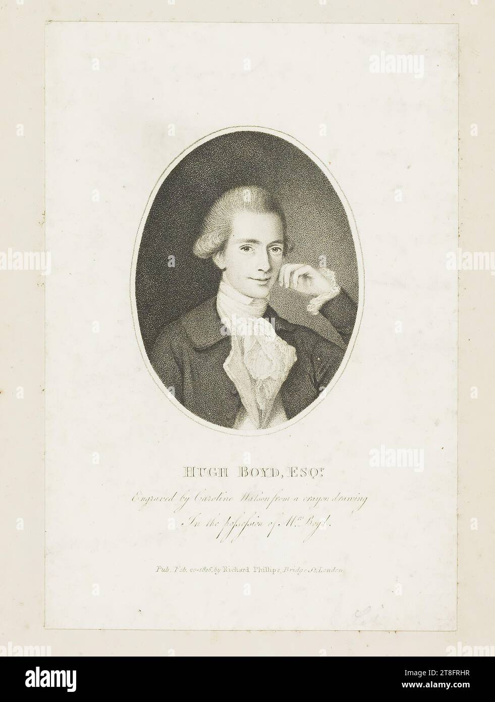 HUGH BOYD, ESQr. Engraved by Caroline Watson from a crayon drawing, In ...