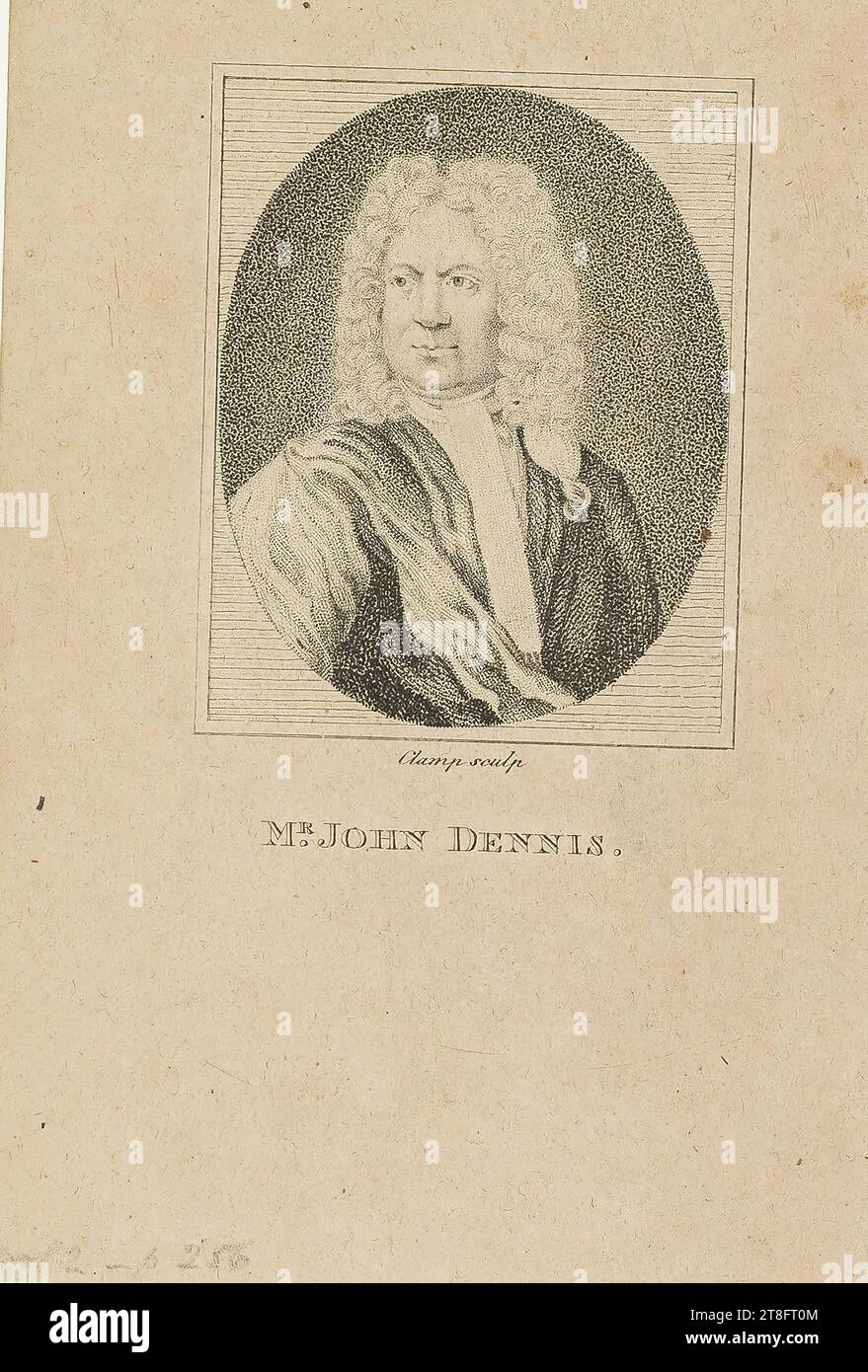 Clamp sculp. MR. JOHN DENNIS Stock Photo - Alamy