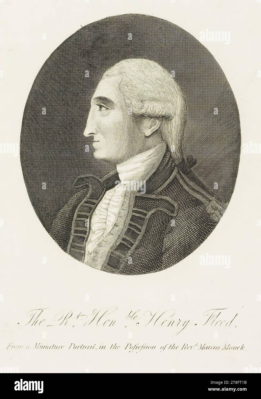 The RA, Honble, Henry Flood. From a Miniature Portrait, in the ...