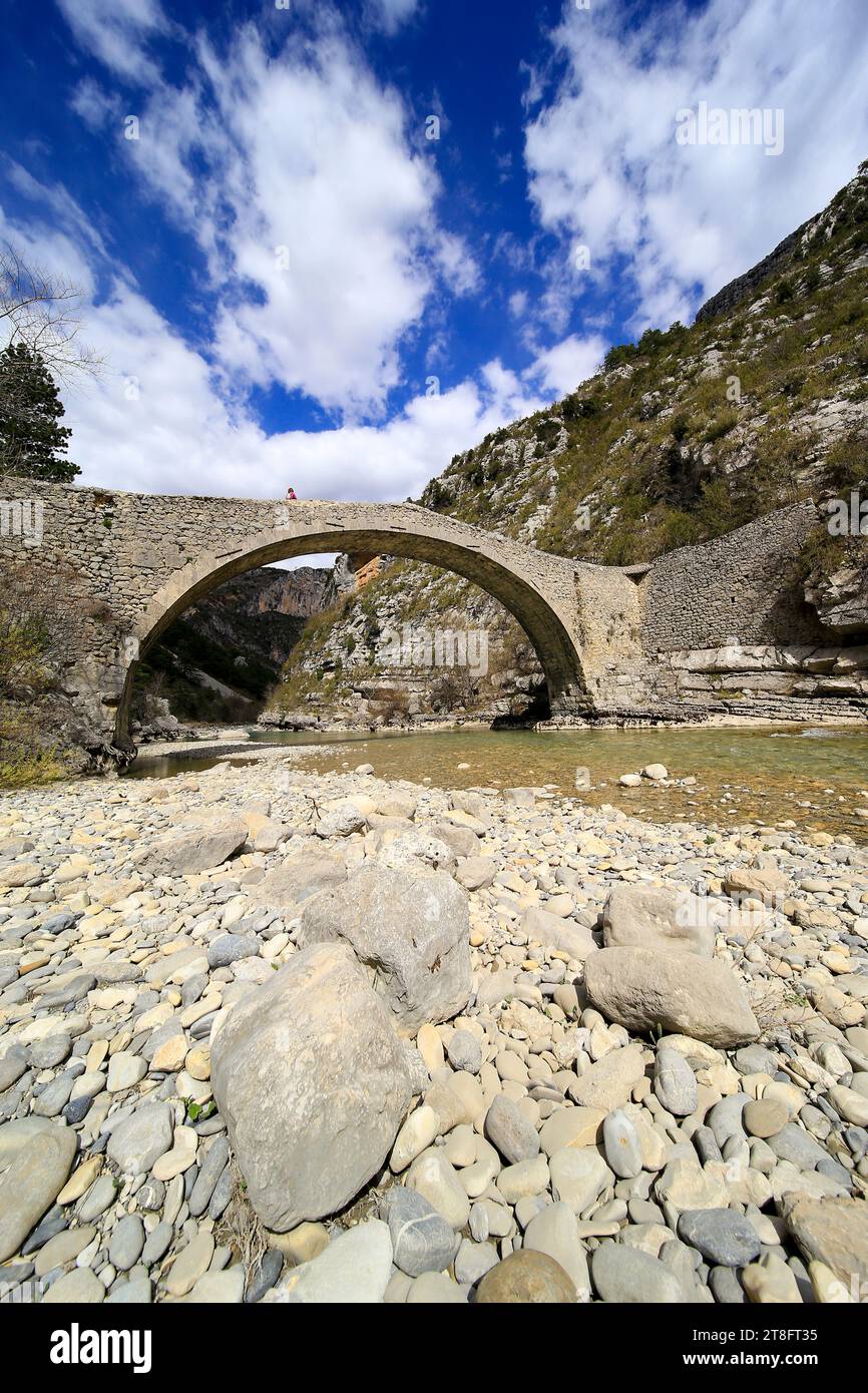 Bridge over the Gorges du Verdon, Provence, France Stock Photo - Alamy