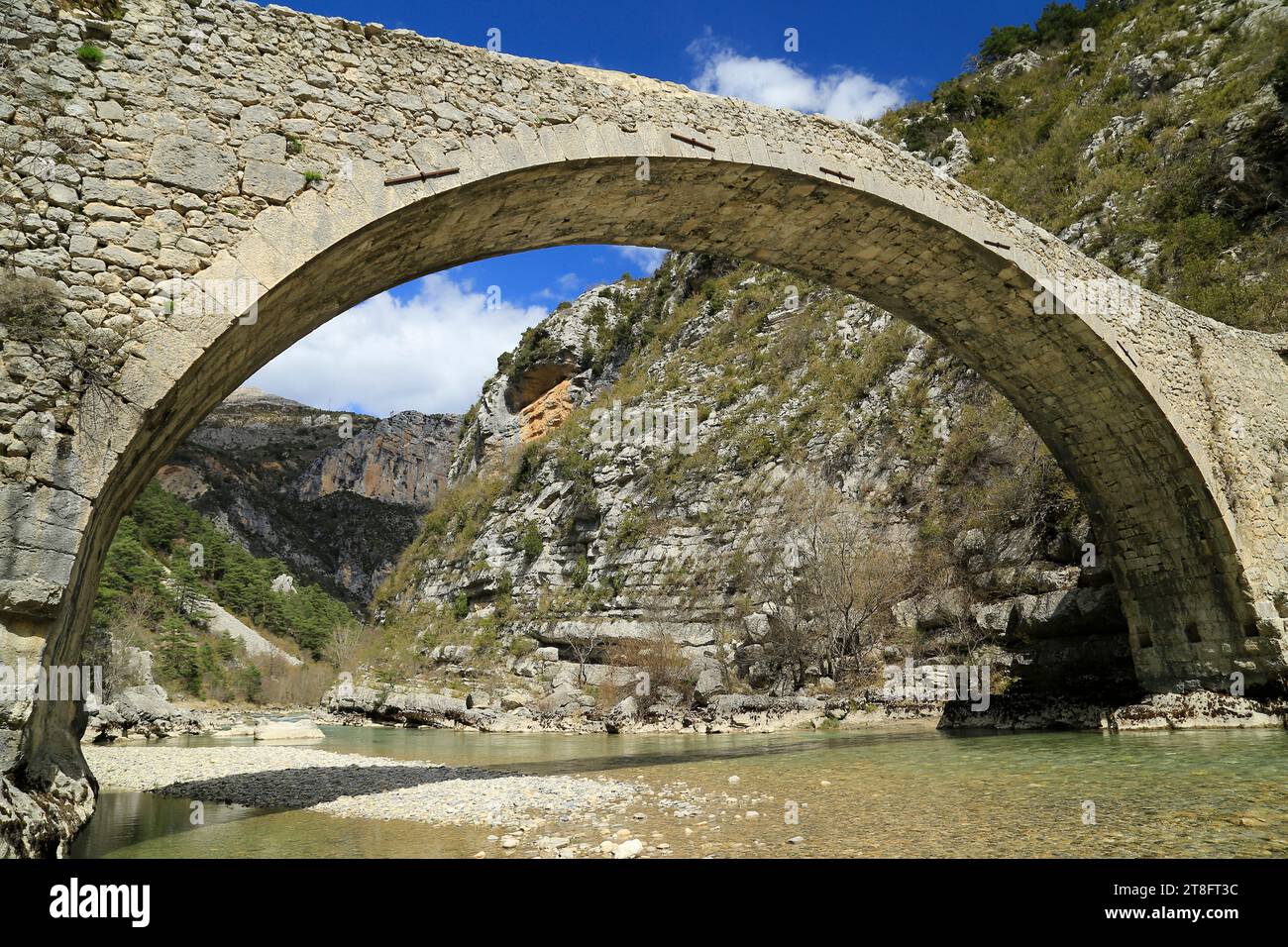 Bridge over the Gorges du Verdon, Provence, France Stock Photo - Alamy