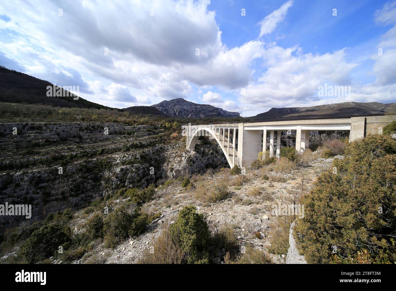 Bridge over the Gorges du Verdon, Provence, France Stock Photo - Alamy