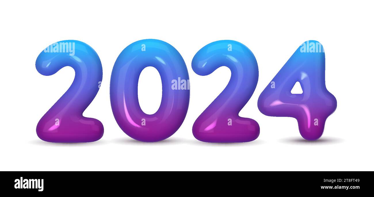 Happy new year wallpaper 2024 Cut Out Stock Images & Pictures - Alamy