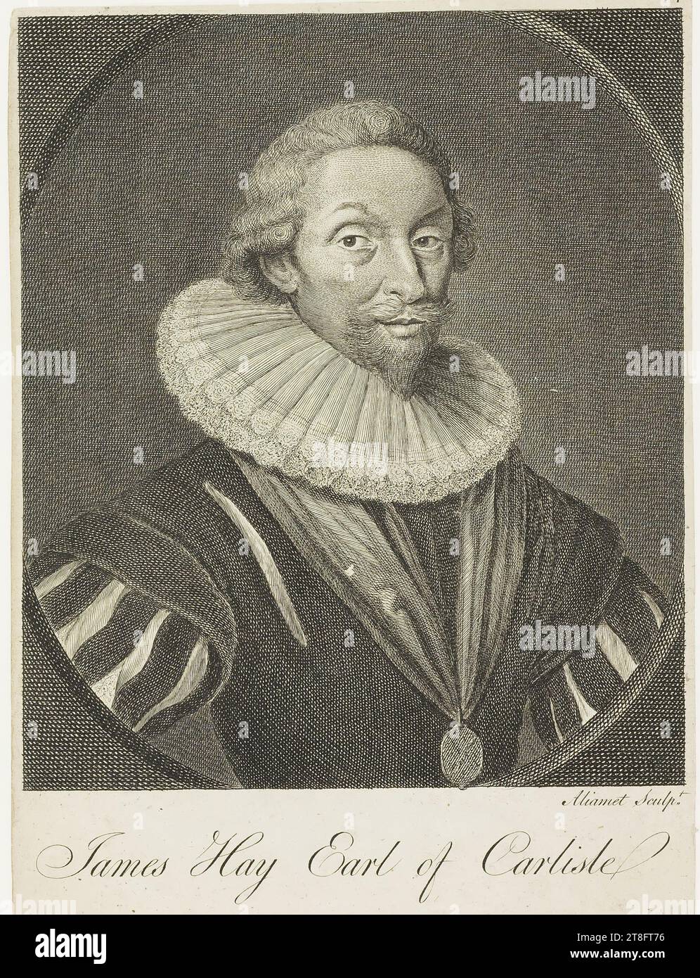 Aliamet Sculpt. James Hay Earl of Carlisle Stock Photo - Alamy