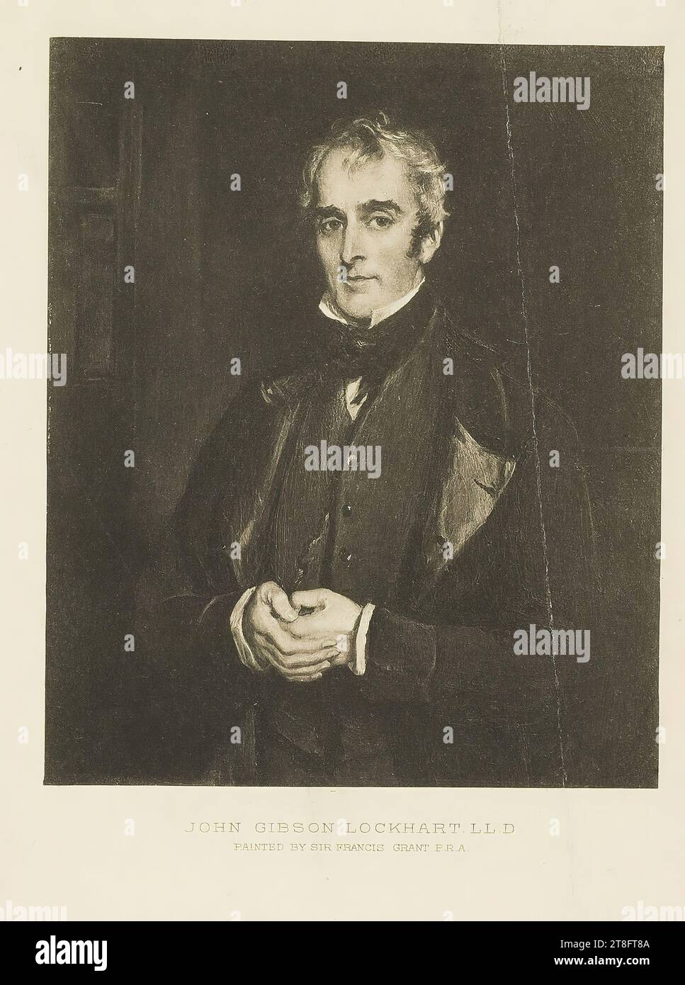 JOHN GIBSON LOCKHART, LL.D. PAINTED BY SIR FRANCIS FRANT P.R.A Stock ...