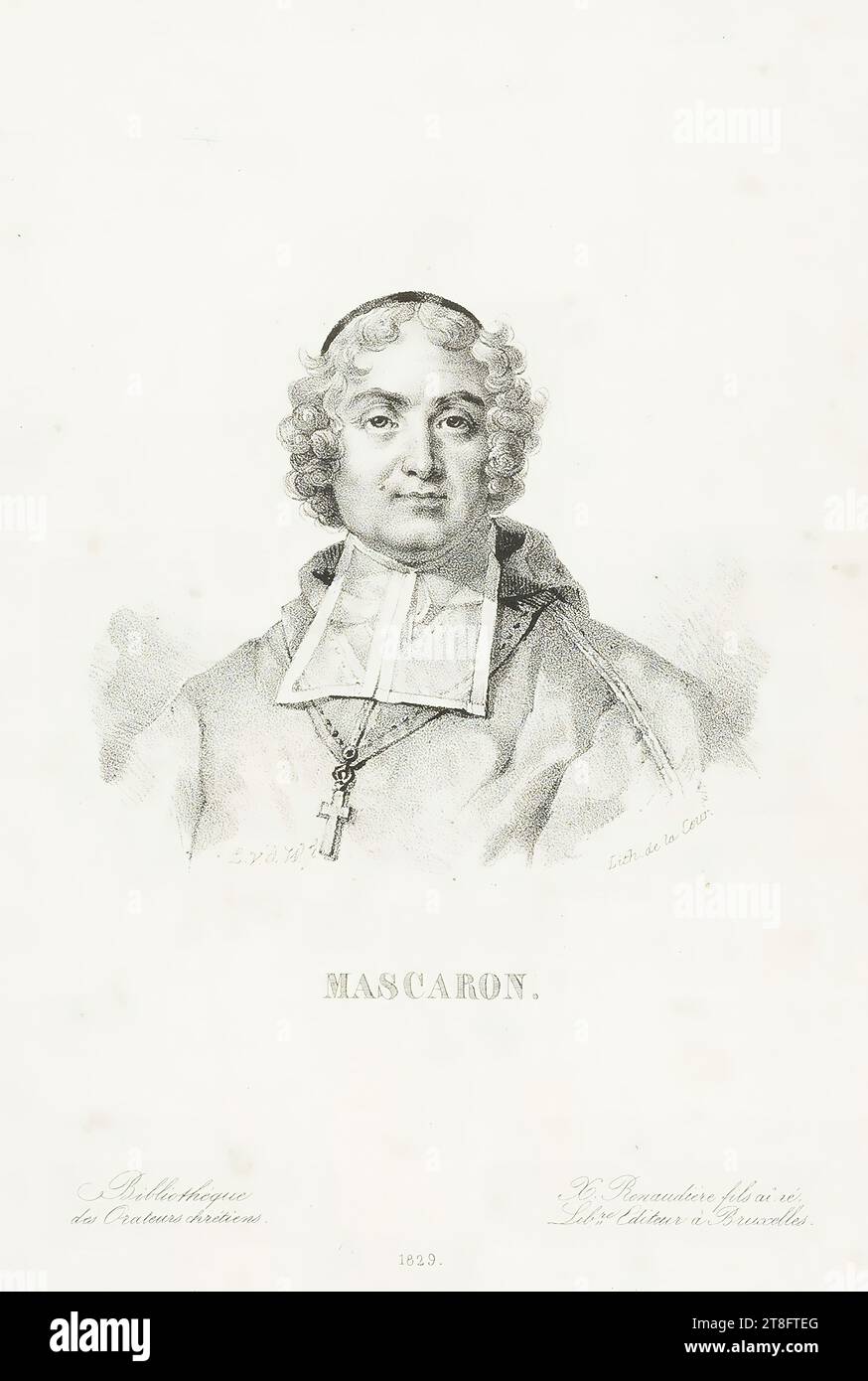 L.v.d.W. monogram sc. Lit. of the Court. MASCARON. Library, Christian ...