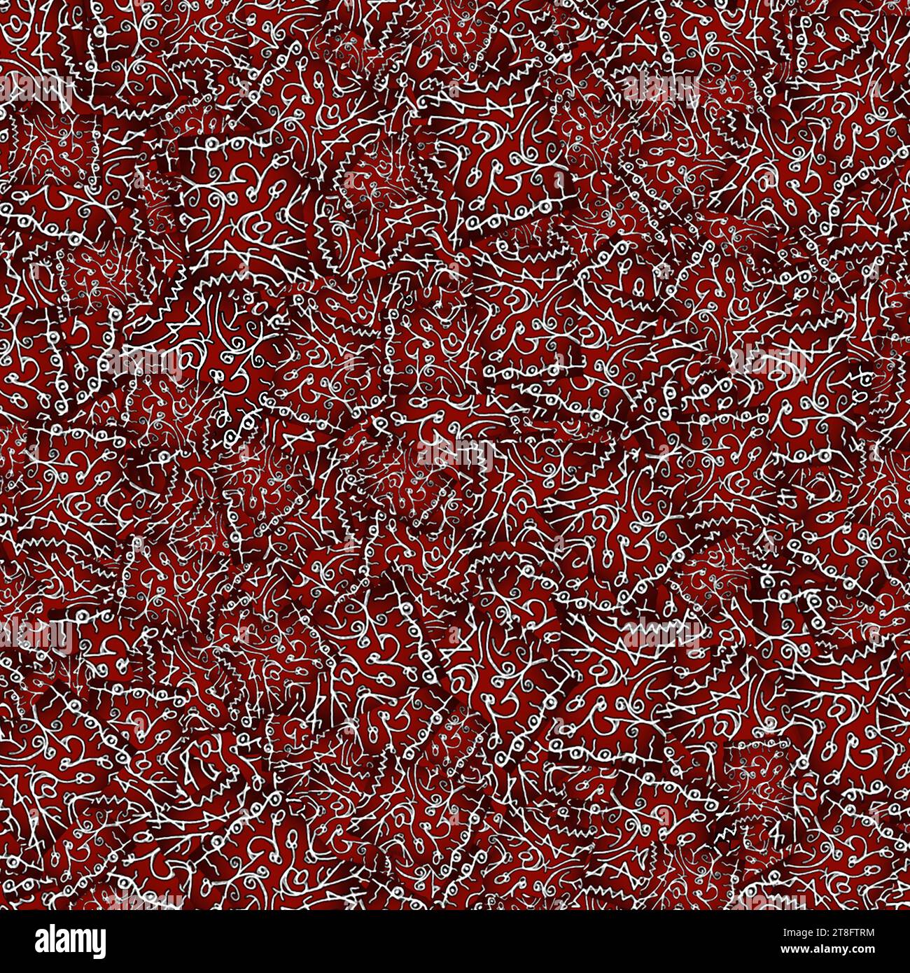 Curved lines abstract motif random composition background pattern Stock ...