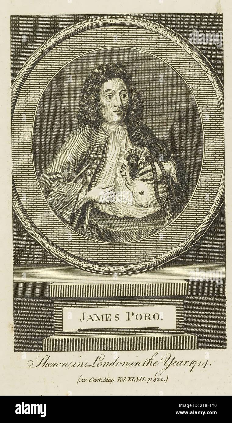 JAMES PORO. Shown in London in the year 1714. (See Gent.Mag. Vol.XLVII ...