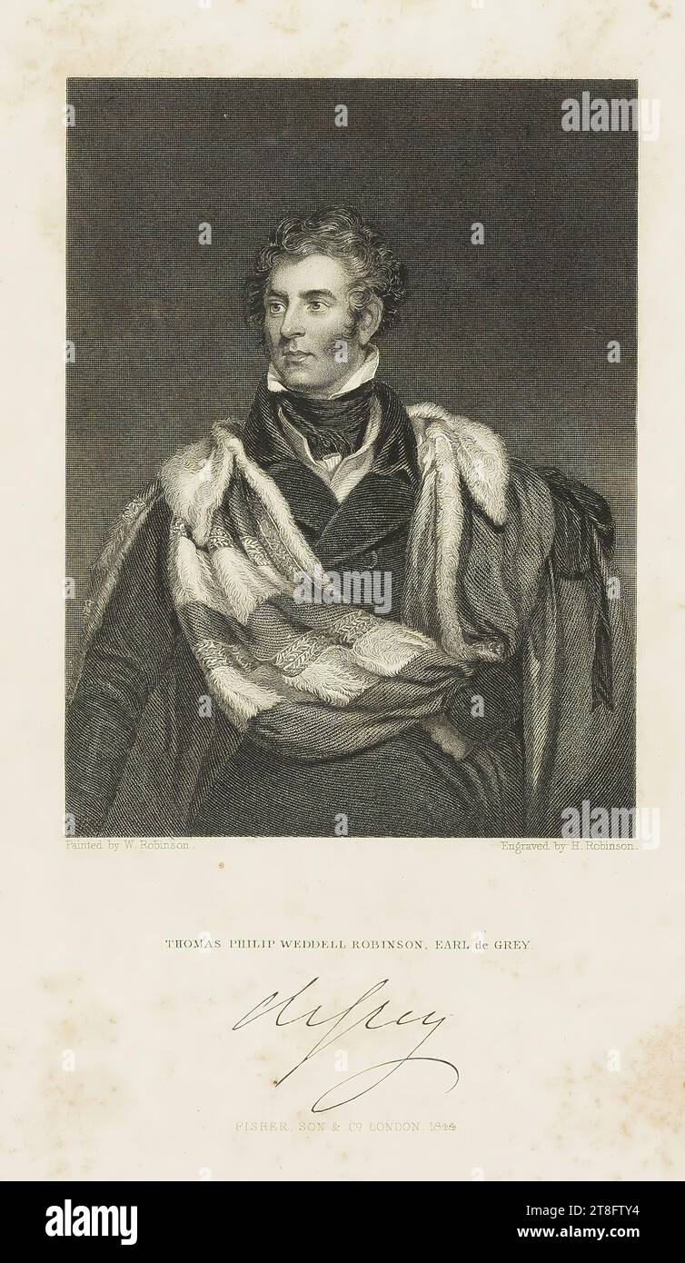 Painted by W. Robinson. Engraved by H. Robinson. THOMAS PHILIP WEDDELL ...