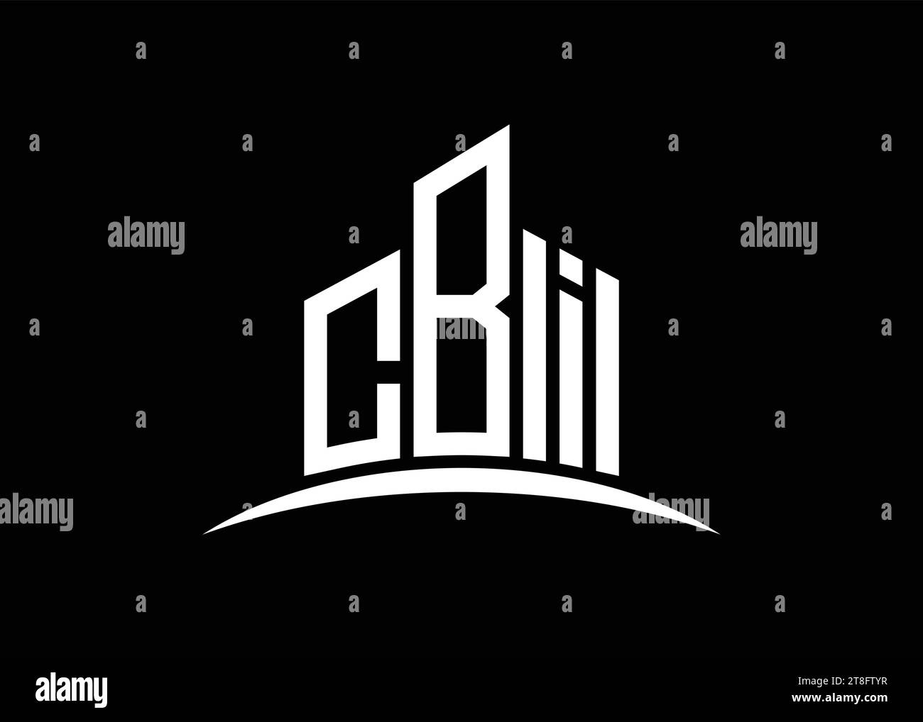 Letter CBI building vector monogram logo design template. Building ...