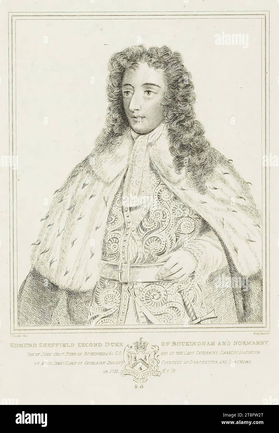 I. Zucchi fec. Rob. Grave sc. EDMUND SHEFFIELD SECOND DUKE OF ...